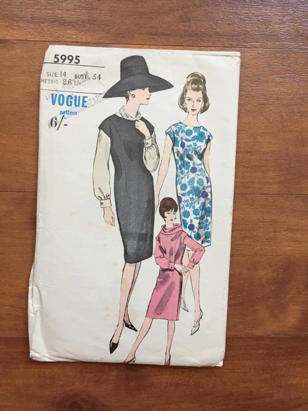 Vogue Pattern Original No 5995 Gift Birthday Present - Etsy