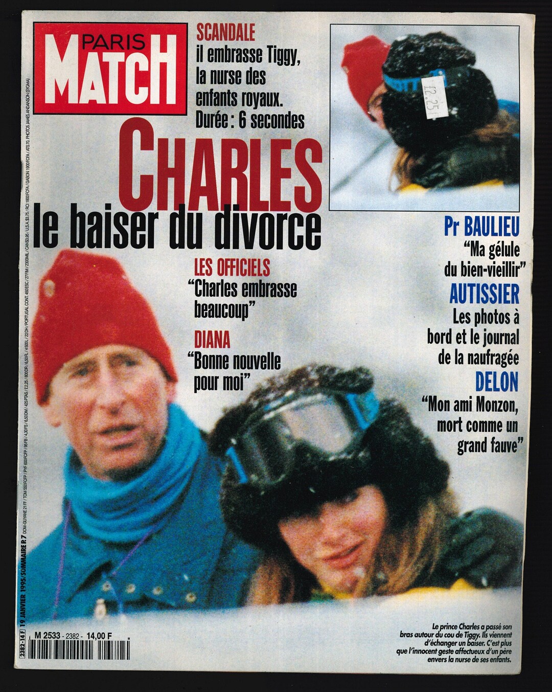 Paris Match Magazine Jan 14 1995 King Charles - Etsy