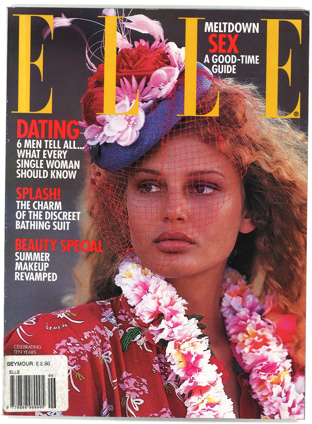 Elle No 118 June 1995 US America Original Vintage Fall Fashion Magazine ...