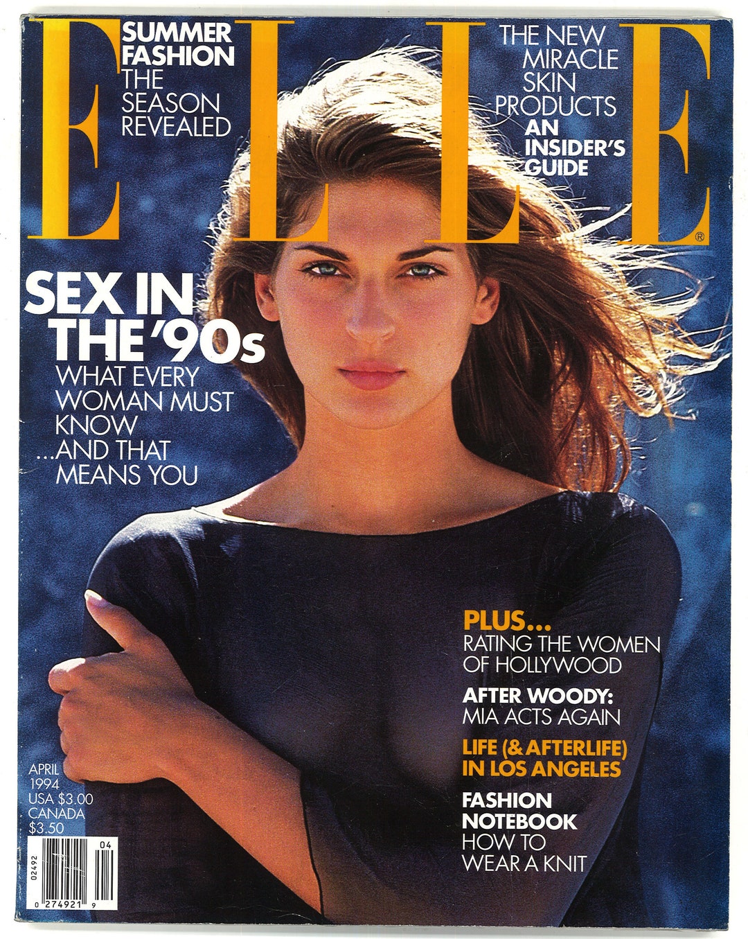 Elle US No 104 April 1994 American Foreign Original Vintage Fashion ...