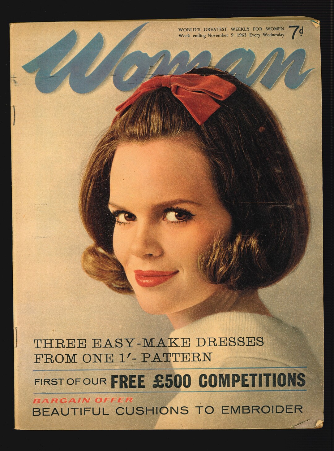 Woman Nov 9 1963 Vintage Magazine Fashion Beauty Cooking - Etsy