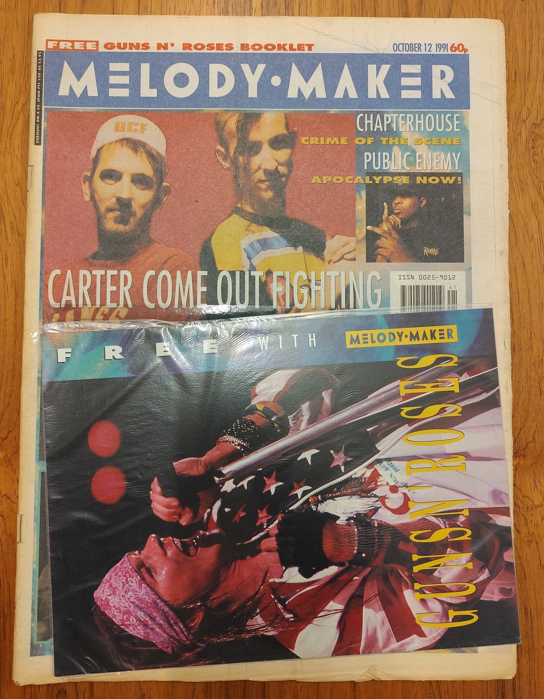 Melody Maker Oct 12 1991 British Pop Newspaper Includes Free Guns N ...