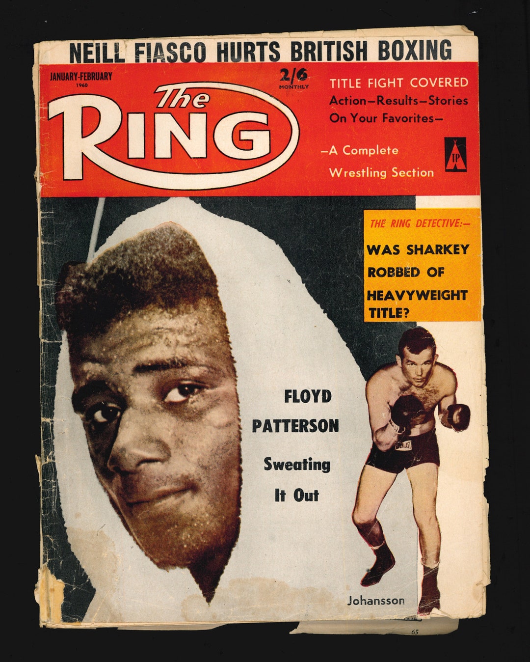 The Ring 1960 1961 Boxing Wrestling Fighting Original Vintage Rare ...