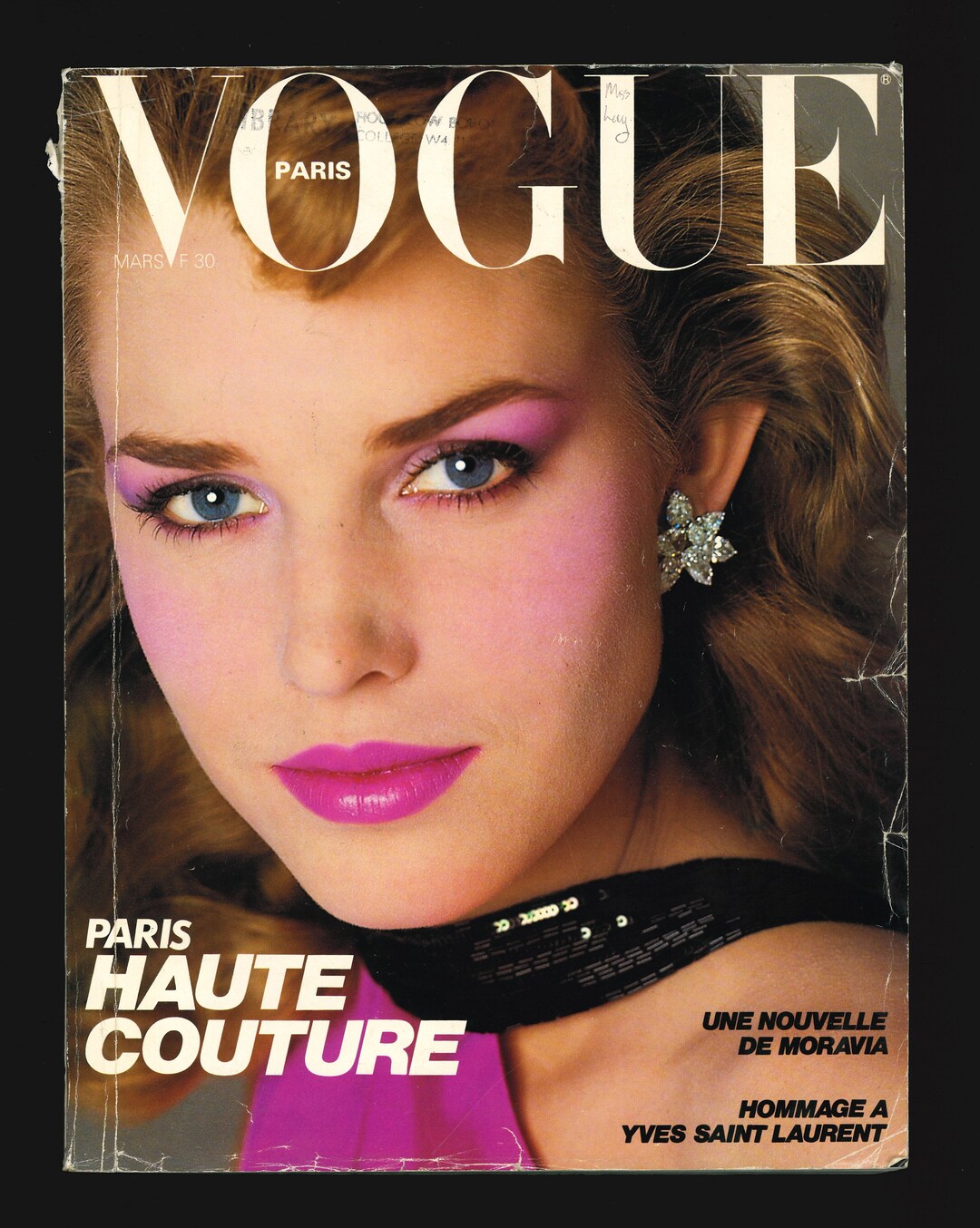 Vogue Paris No 624 March 1982 Original Vintage Fashion Magazine Annette ...