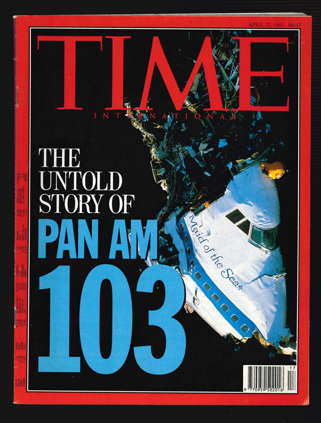 TIME APR 27 1992 Vintage Magazine Pan AM 103 - Etsy