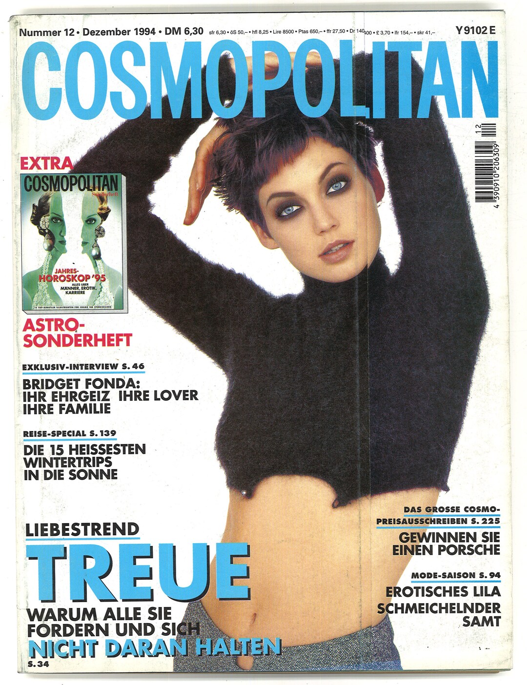 Cosmopolitan German Dec 1994 Foreign Original Vintage Rare Retro ...