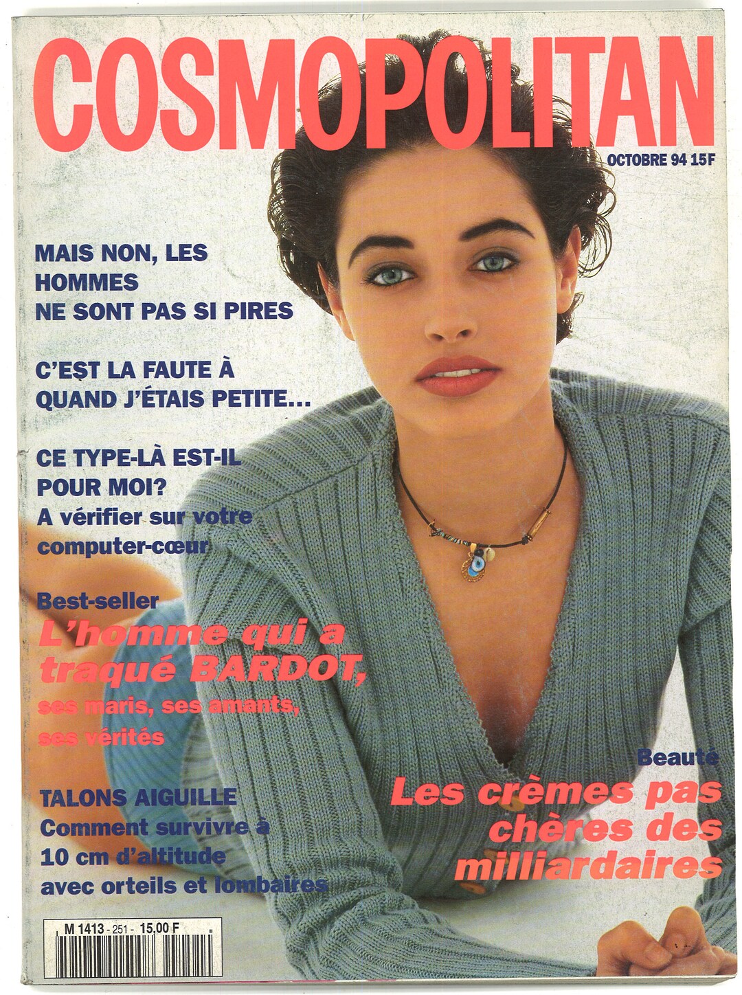 Cosmopolitan French Oct 1994 Foreign Original Vintage Rare Retro ...