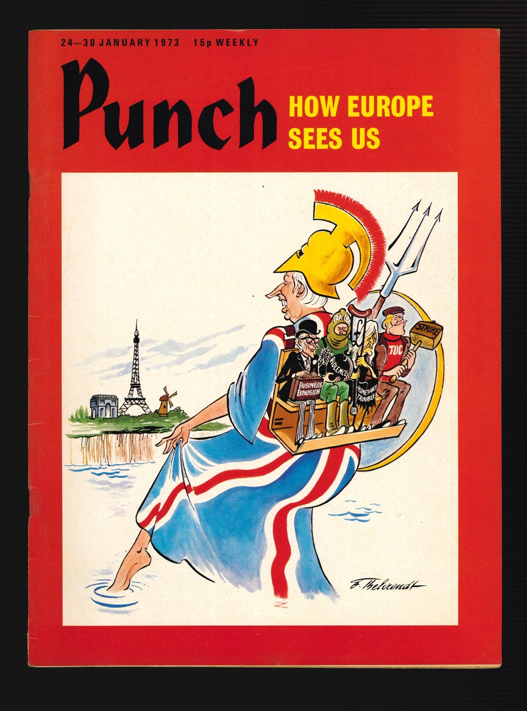 Punch 1973 Jan - Sept Back Issues Vintage Original Satire Magazine - Etsy