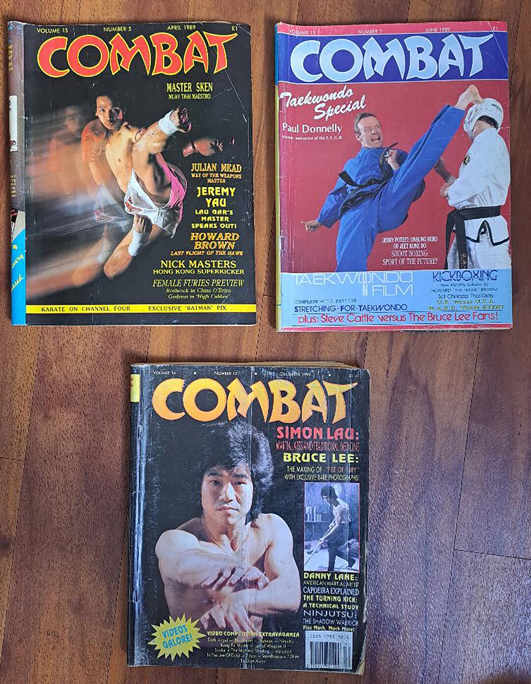 Combat Martial Arts Magazine 1989 & 1990 Bundle of X 4 Copies - Etsy UK