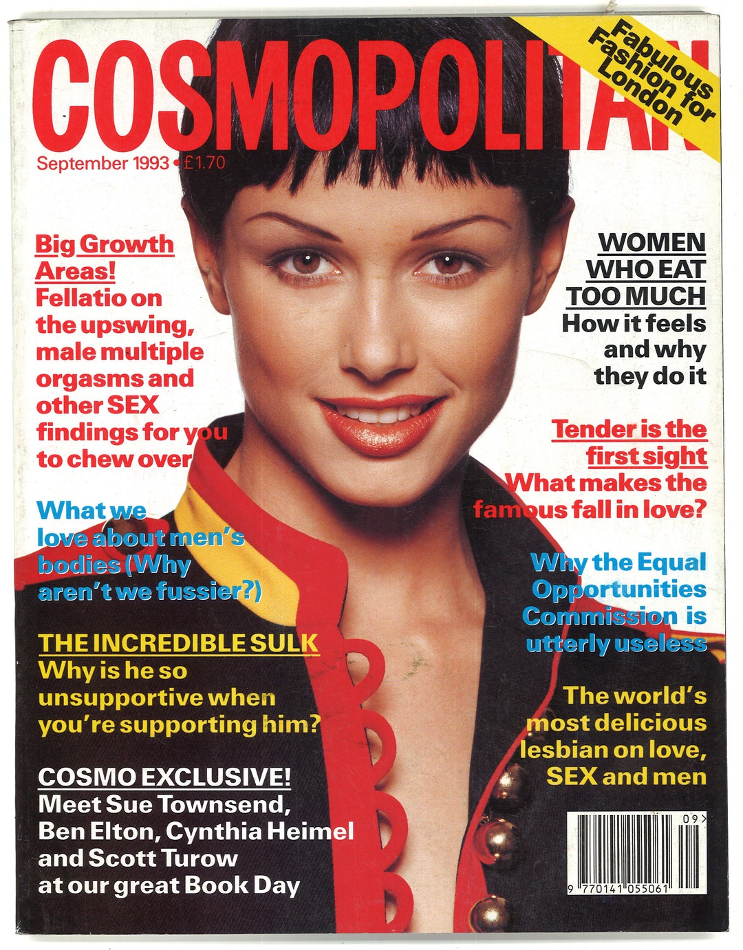 Cosmopolitan UK Sept 1993 British Original Vintage Fashion Magazine ...