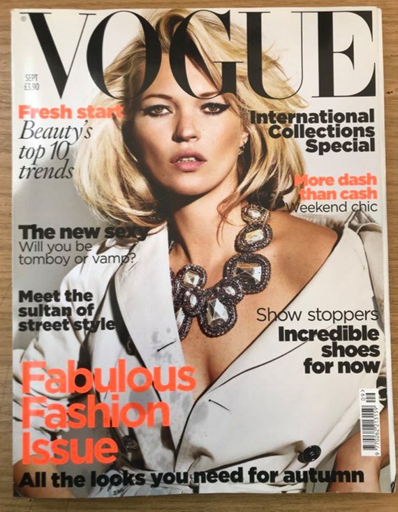Vogue UK Sept 2009 British Original Fashion Magazine Fabulous | Etsy