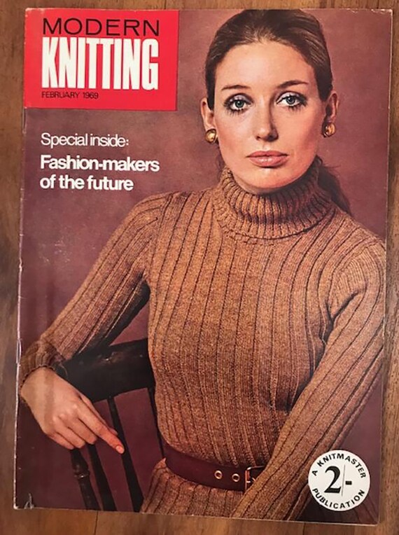 Modern Knitting Book Feb 1969 Original Vintage Fashion - Etsy