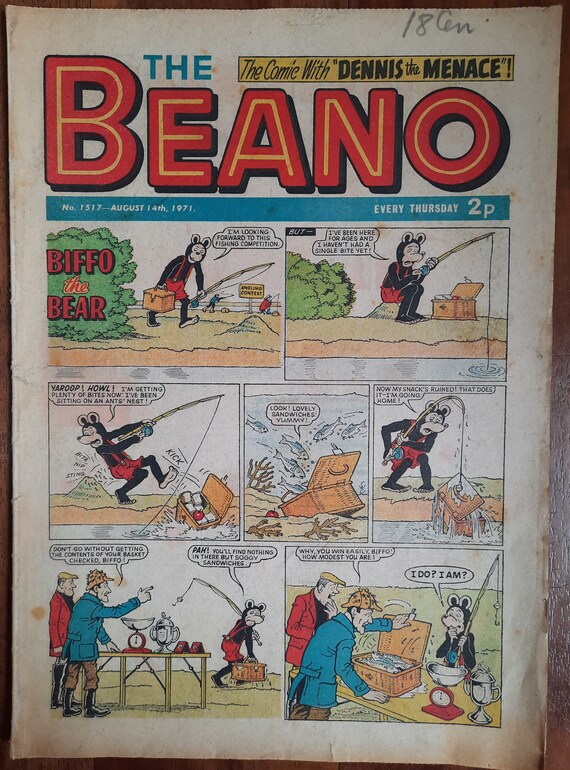 Beano no 1517 Aug 14 1971 UK Original British Vintage Comics | Etsy