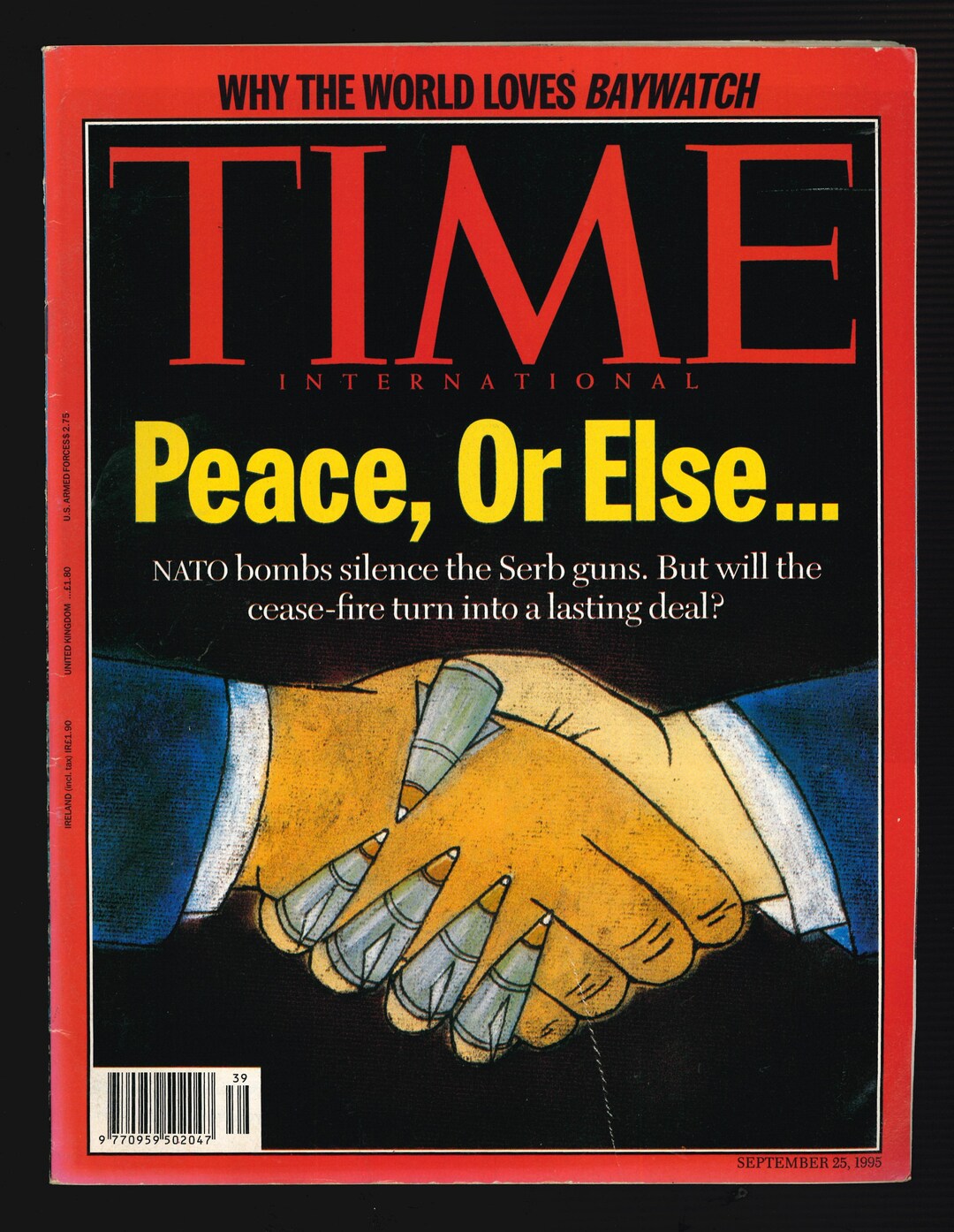 TIME SEPT 25 1995 Vintage Magazine Peace, or Else... - Etsy