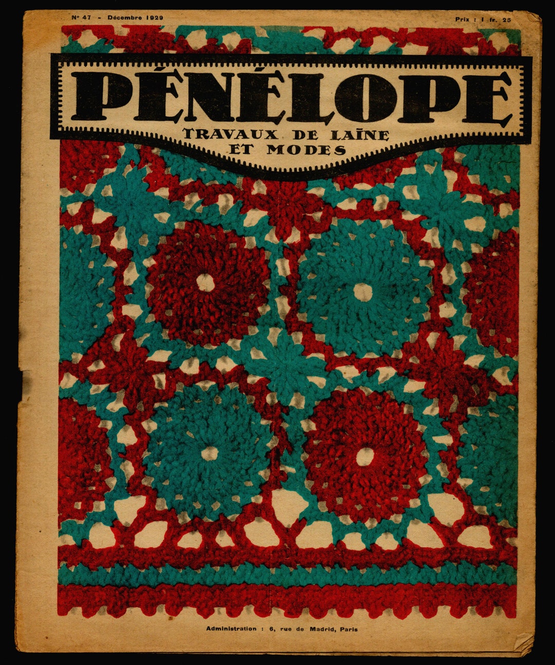 Penelope Wool Work No 47 Dec 1929 Feminine Original Vintage Fashion ...