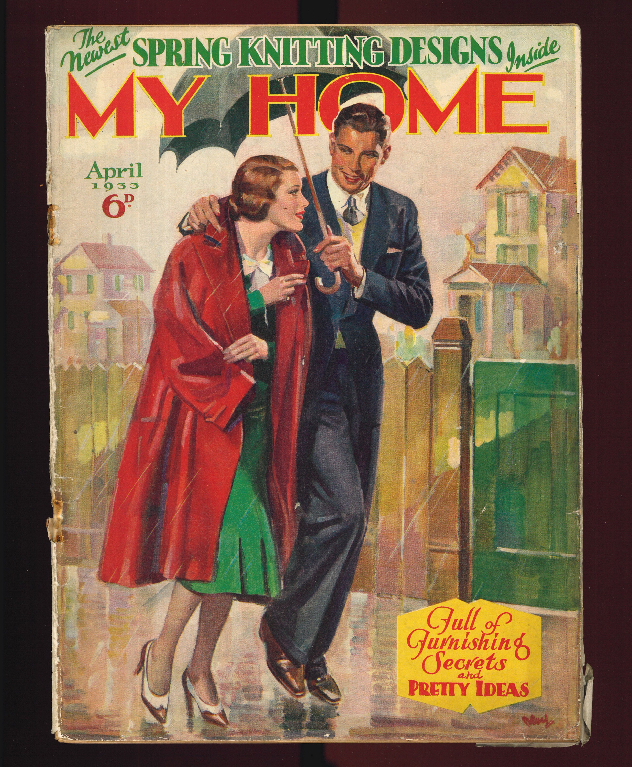 My Home Back Issues 1933 Original Vintage Women’s Magazine Knitting ...