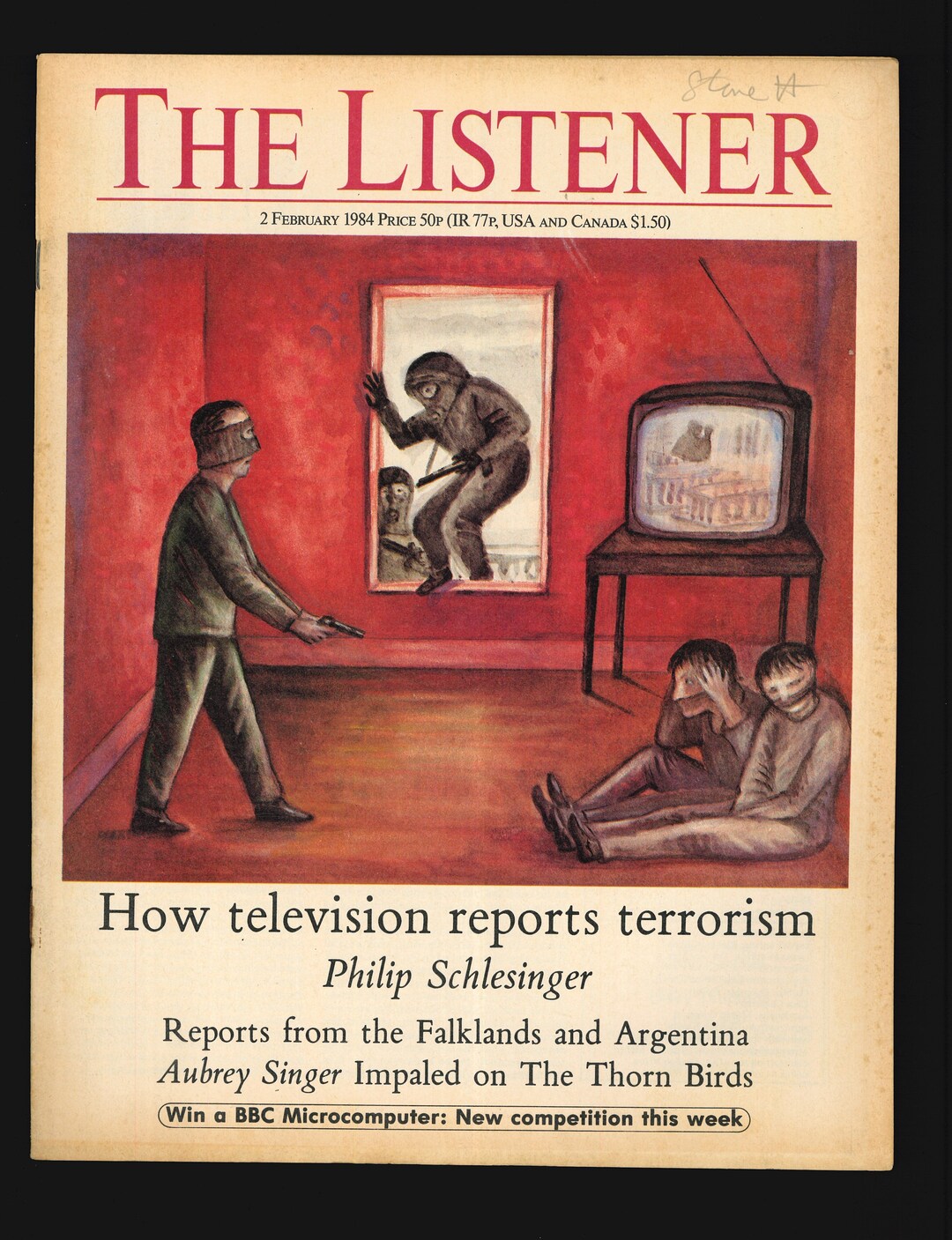 THE LISTENER February 1984 Back Issues Original Vintage Magazine. 40th ...