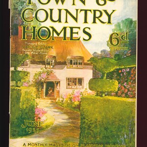 Town & Country Homes 1925 Vintage Original Retro Rare Monthly Magazine ...