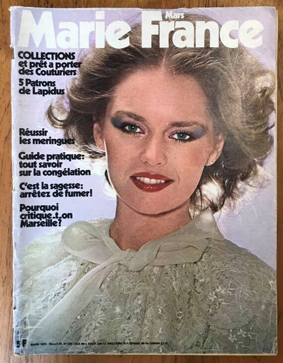 Marie France March 1978 Foreign Edition Original Vintage | Etsy