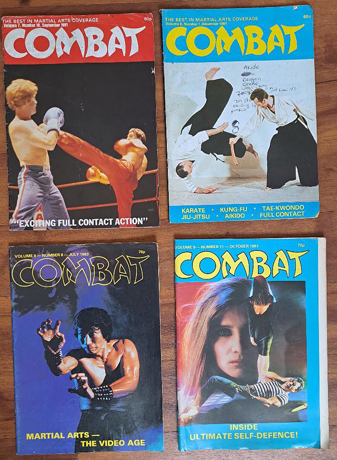 Combat Martial Arts Magazine 1981 & 1983 Bundle of X 4 Copies - Etsy