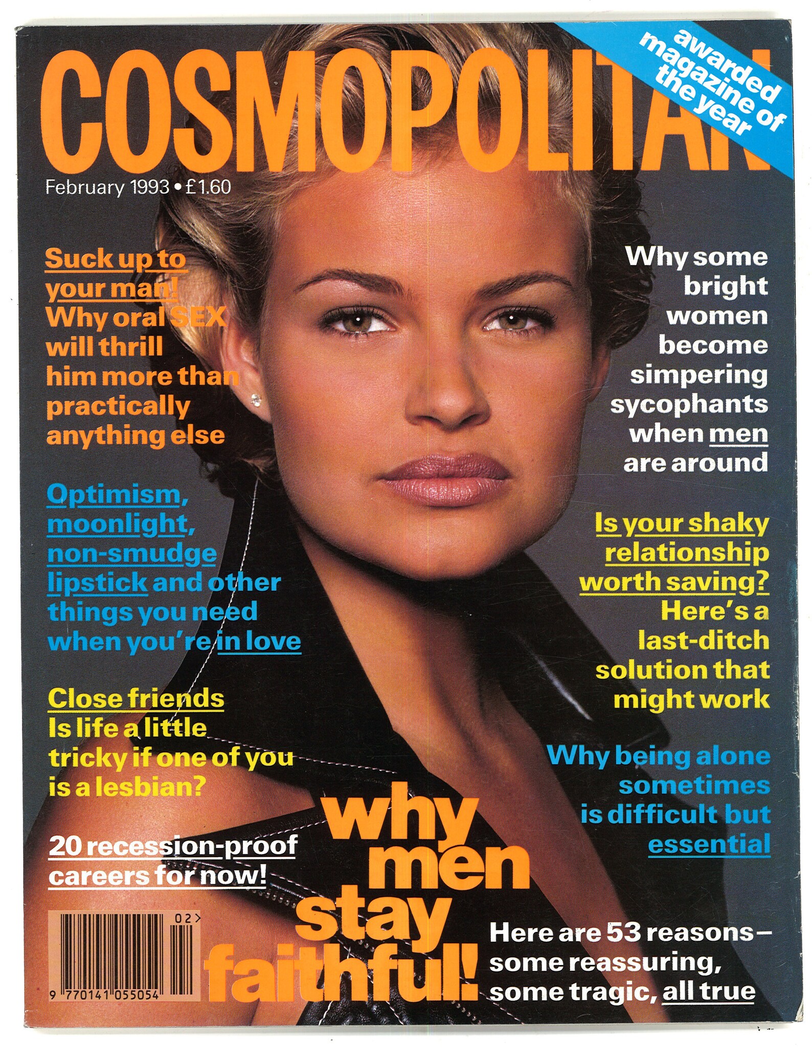 Cosmopolitan U K Feb 1993 British Original Vintage Fashion Magazine ...