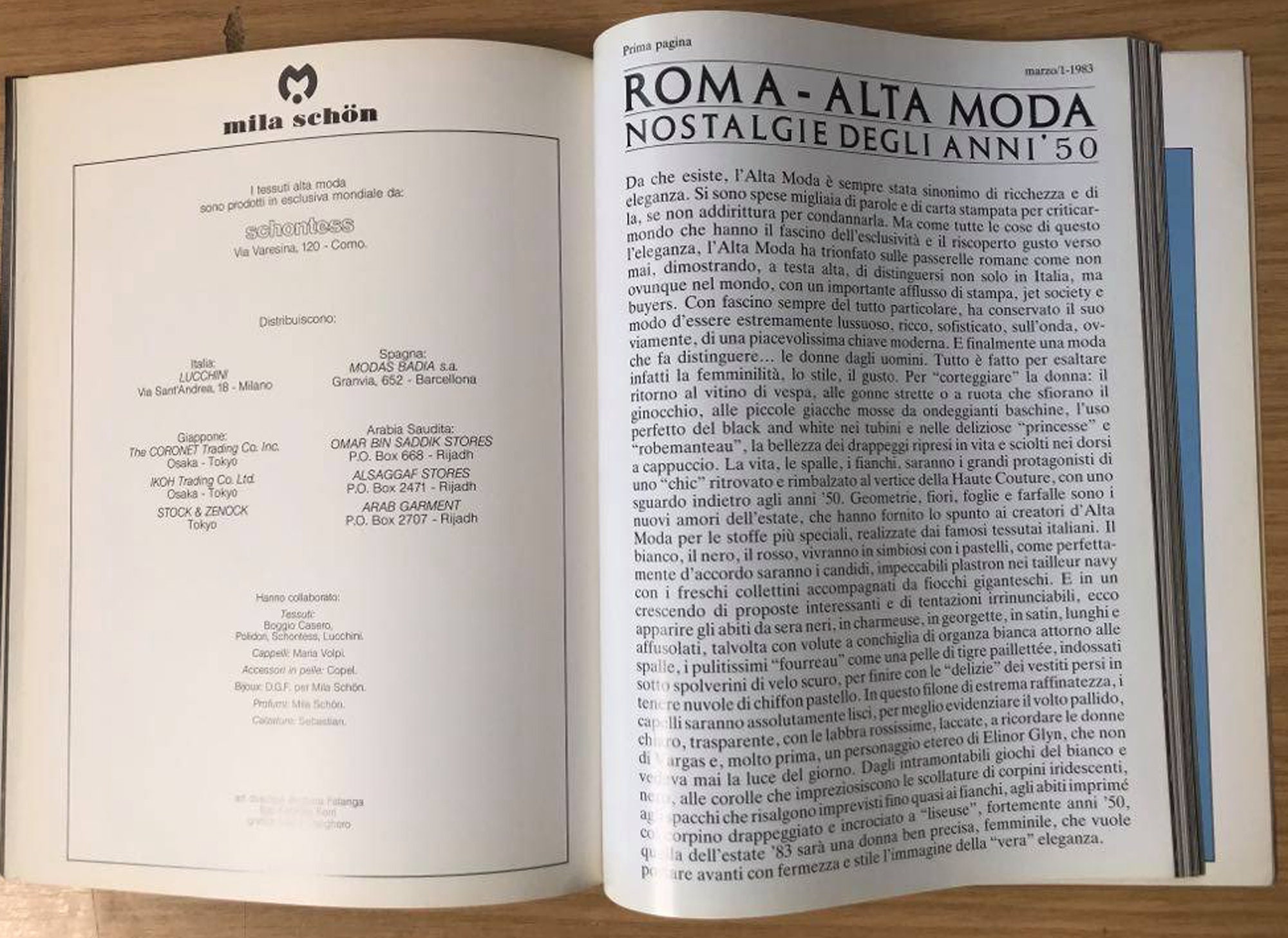 Linea Italiana Periodico Mensile Anno 19 No 143 March 1983 - Etsy