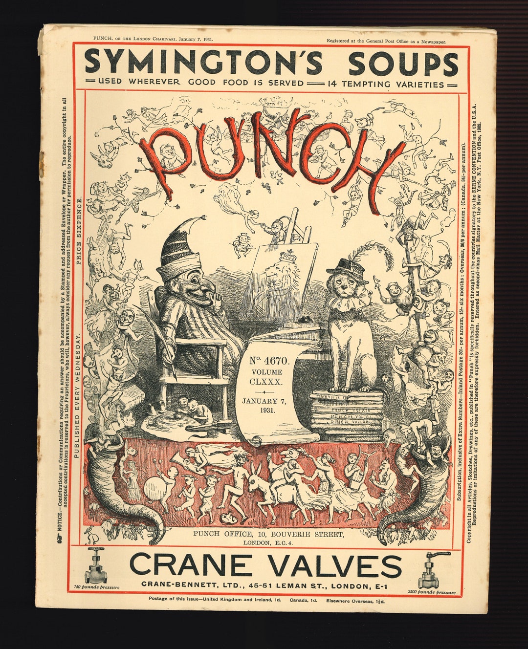 Punch 1931 Bundle of 27 Copies Vintage Original Satire Magazine - Etsy