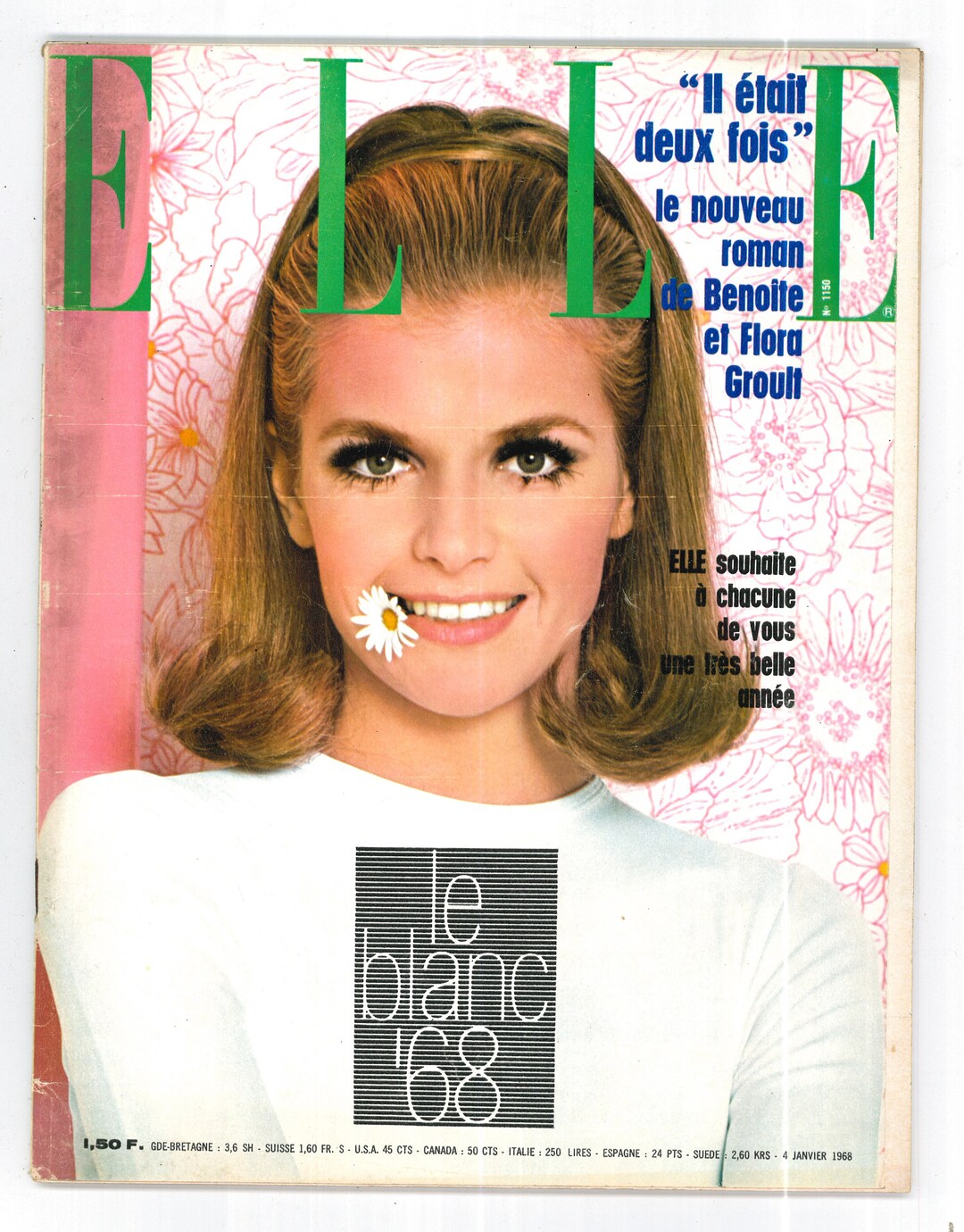 Elle Jan 4 1968 French Edition Vintage Magazine - Etsy