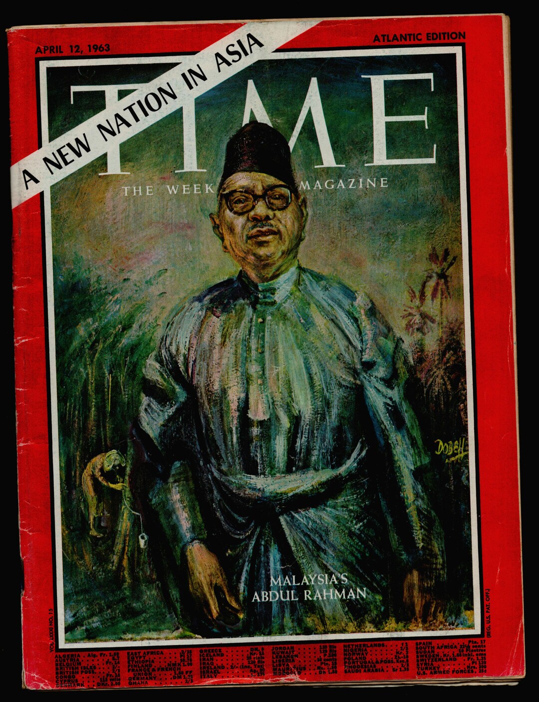 Time Magazine April 12 1963 Malaysia's Abdul Rahman - Etsy