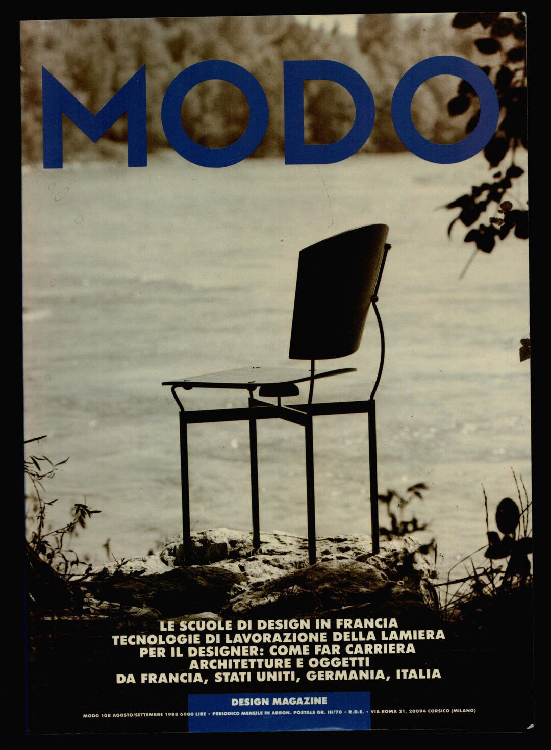 Modo Italian Design Magazine Number 108 Aug/sept 1988 - Etsy