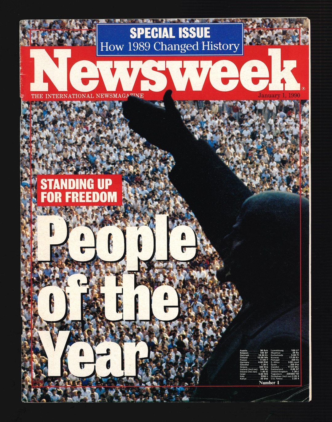 Newsweek Magazine January 1 1990 People of the Year - Etsy