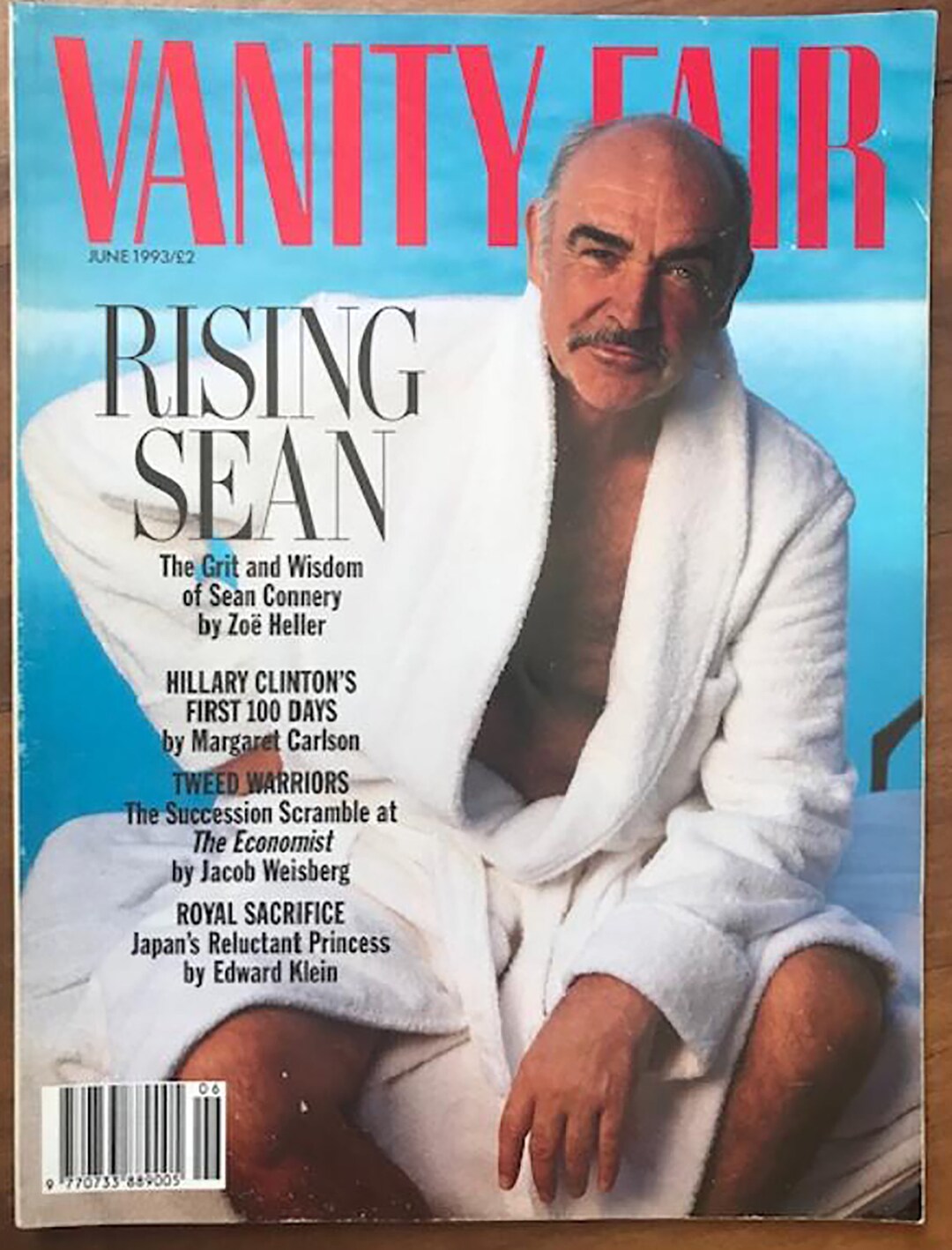 Vanity Fair June 1993 Original Vintage Fashion Magazine Sean Connery ...