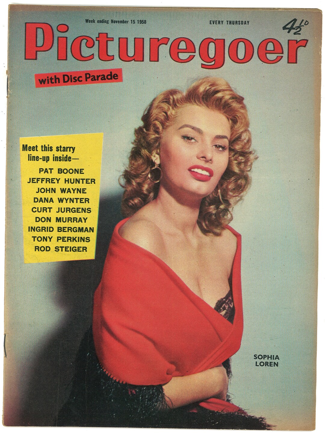 Picturegoer Nov 15 1958 National Film Weekly Magazine Gifts Birthday ...