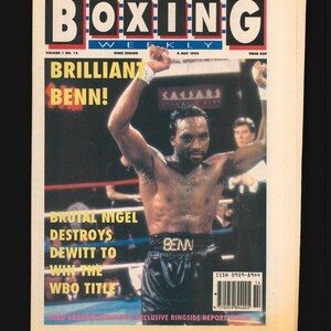 Boxing Weekly April May June 1990 Vintage Original Magazine - Etsy