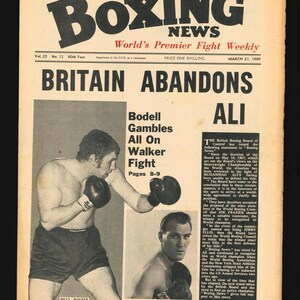 Boxing News March April 1969 Original Vintage Magazine - Etsy