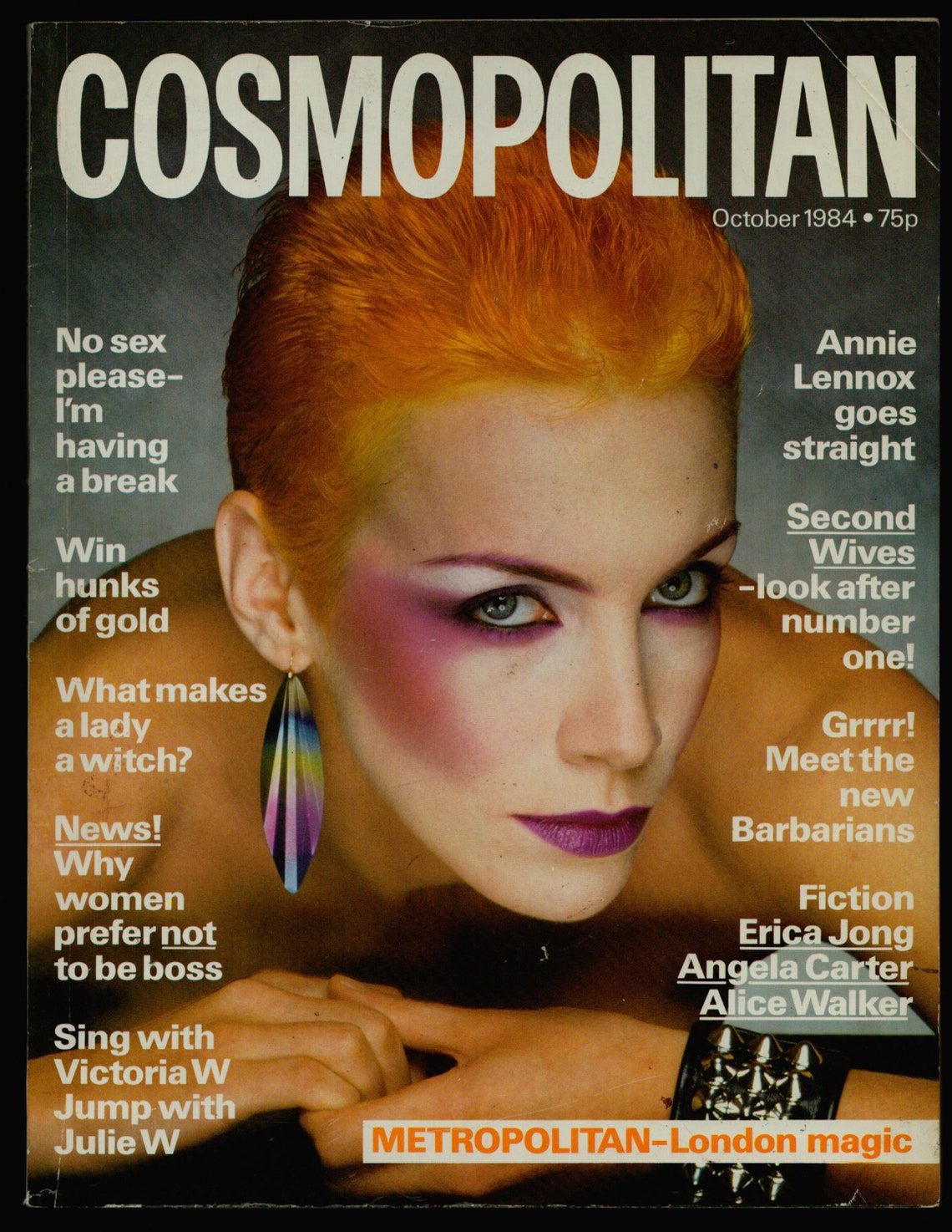 Cosmopolitan UK Oct 1984 Original Vintage Fashion Magazine Cover: Annie ...