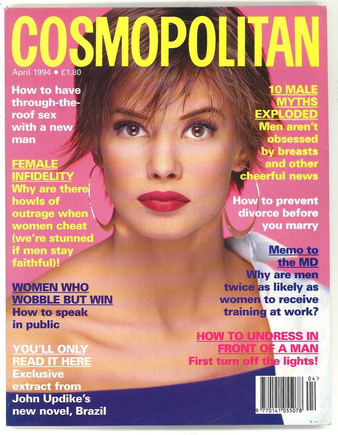 Cosmopolitan Uk April 1994 British Original Vintage Fashion Magazine ...