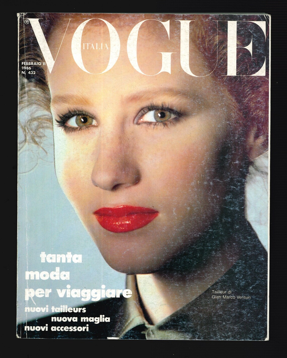 Vogue Italia Feb 1986 II Original Vintage Fashion Magazine Alison Cohn ...