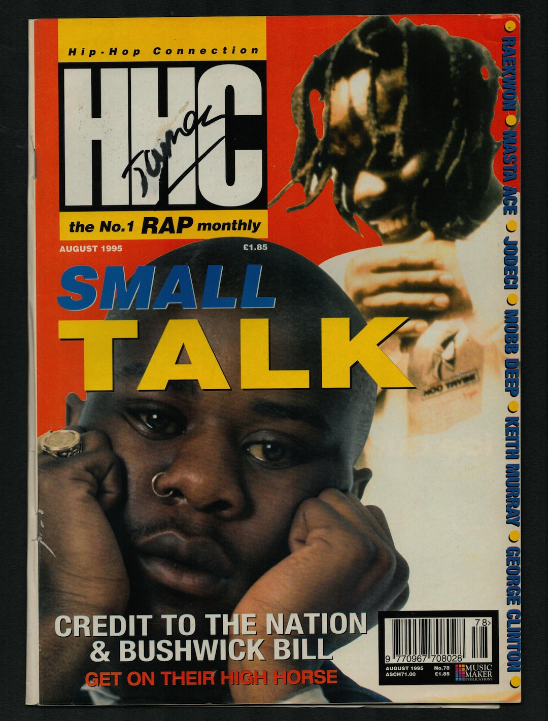 Hip Hop Connection No 78 Aug 1995 Music Entertainment Magazine Small ...