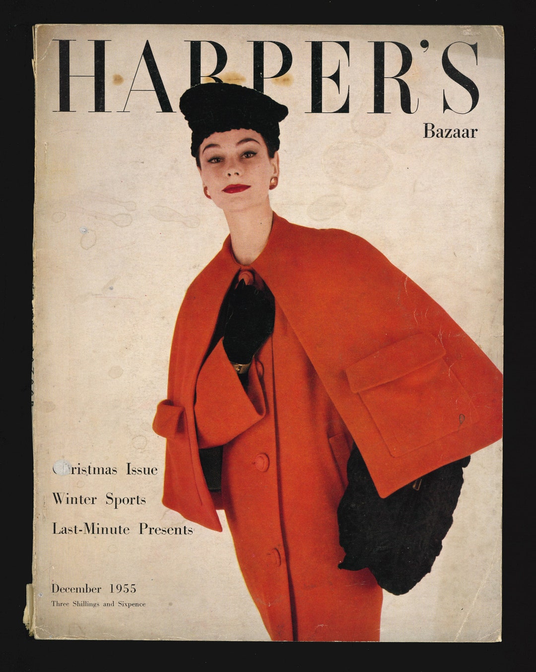 Harper's Bazaar UK Dec 1955 Original Vintage Rare Retro Fashion ...