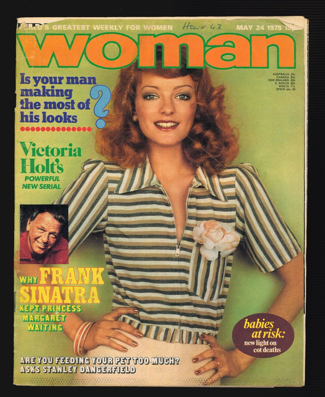 Woman May 24 1975 Vintage Magazine Fashion Beauty Cooking Frank Sinatra ...