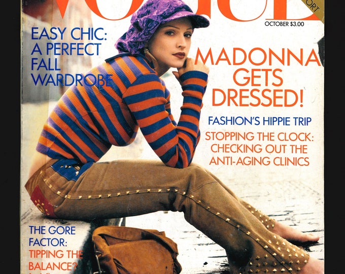 Vogue US Oct 1992 Original Vintage Magazine Madonna Cover - Etsy