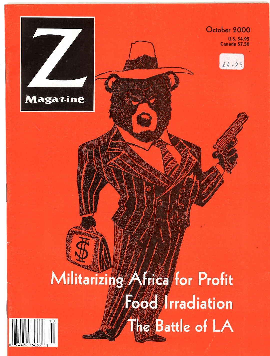 Z Magazine Oct 2000 US American Independent Political Culture Social ...