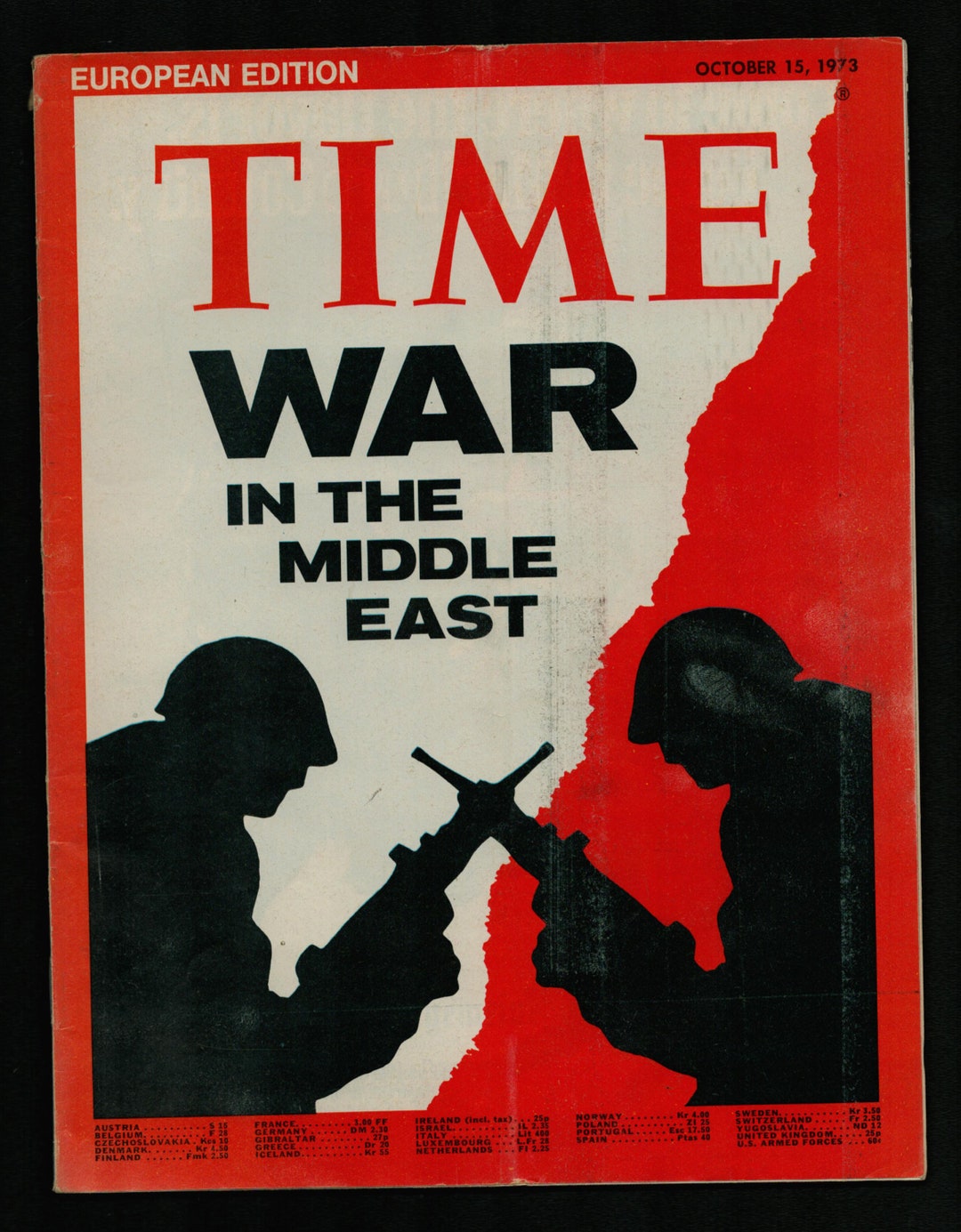 TIME OCT 15 1973 Vintage Magazine War in the Middle East - Etsy