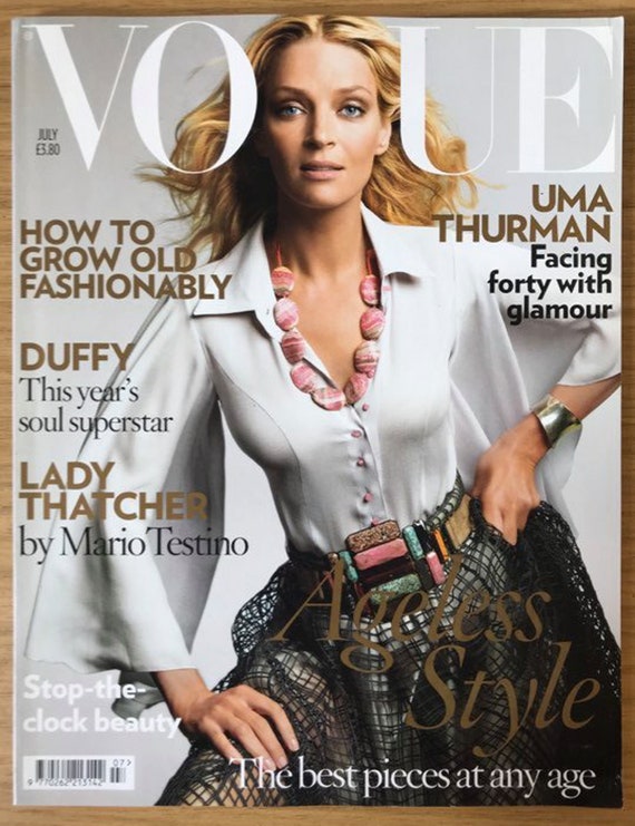 Vogue UK July 2008 British Original Fashion Magazine Gift - Etsy