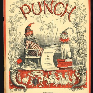Punch 1951 Bundle of 50 Copies Vintage Original Satire Magazine - Etsy