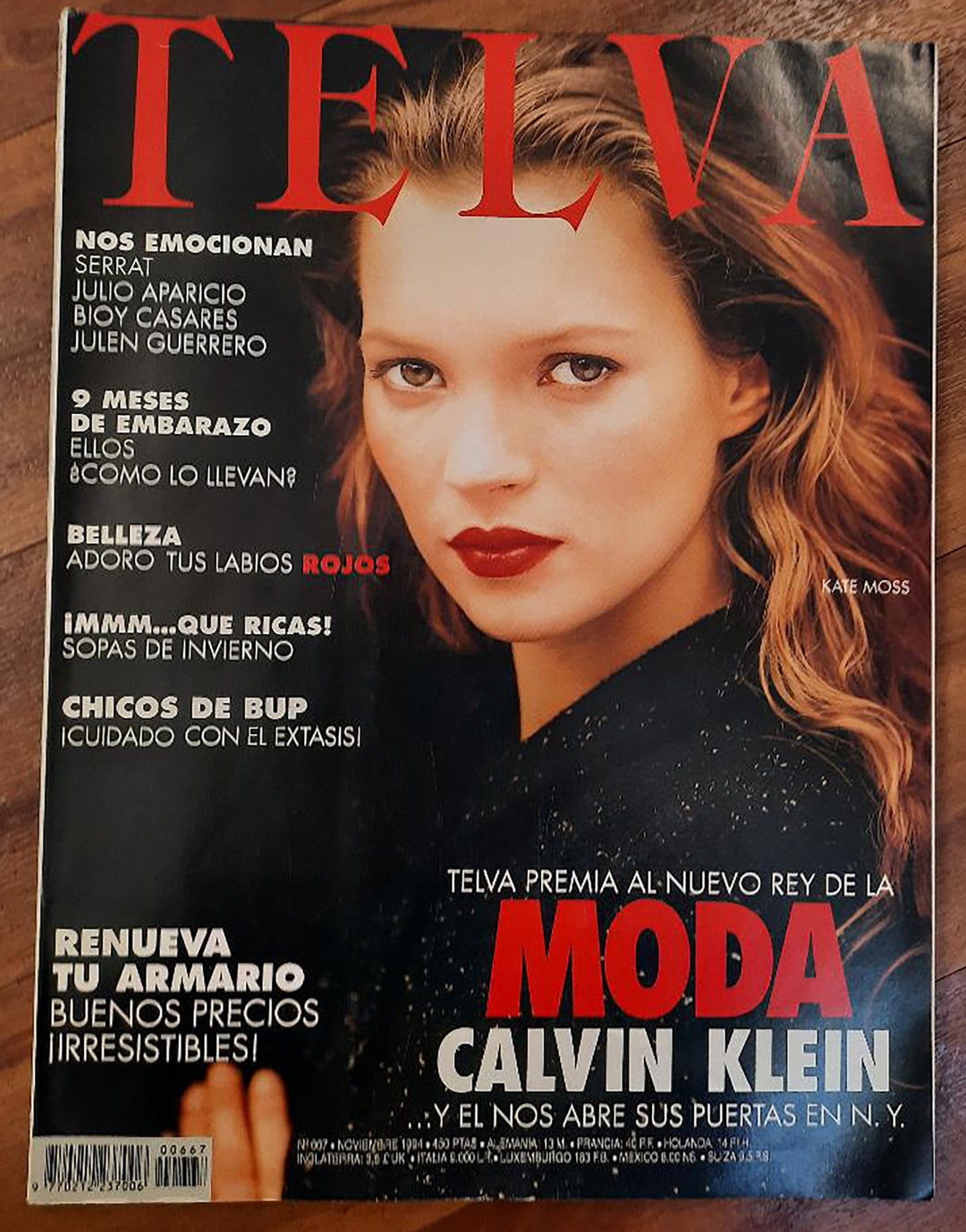 Telva Magazine No 667 November 1994 KATE MOSS Jose Manuel Ferrater Ines ...