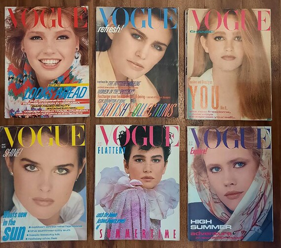 Vogue UK 1982 Lot X 11 Copies British Original Vintage Fashion - Etsy