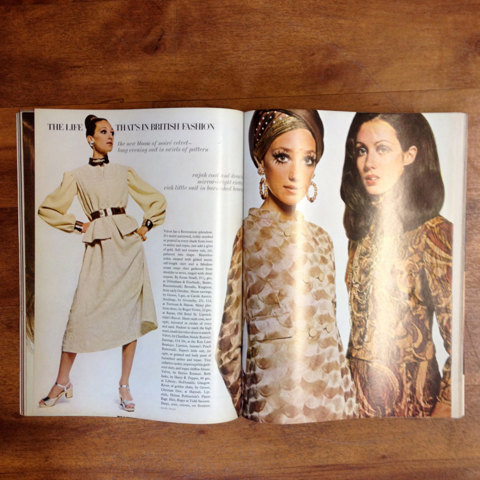 Vogue UK Sept 15th 1968 British Original Magazine Cover by David Bailey ...