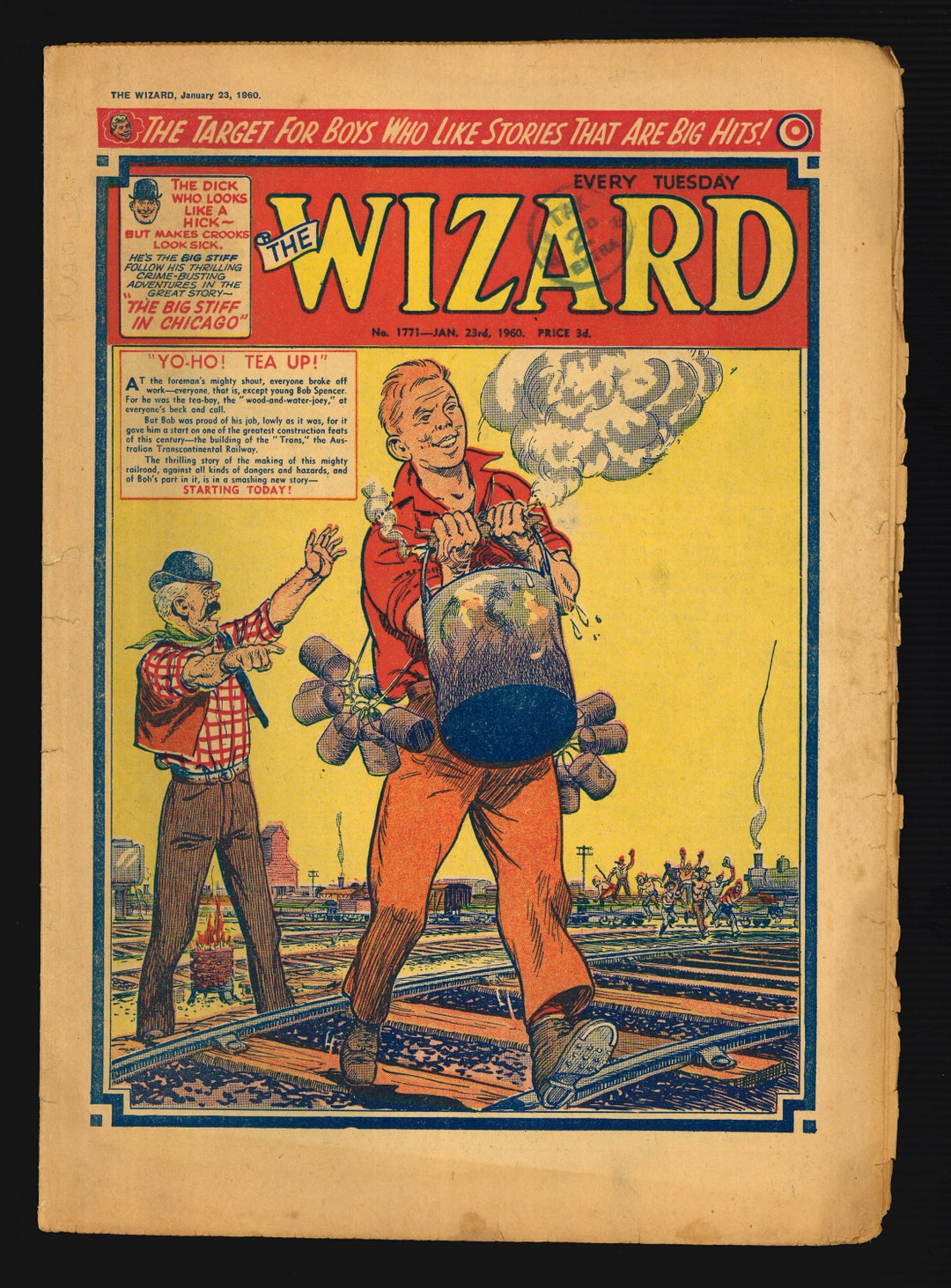 Wizard British Comic No 1771 Jan 23 1960 D.C Thompson - Etsy